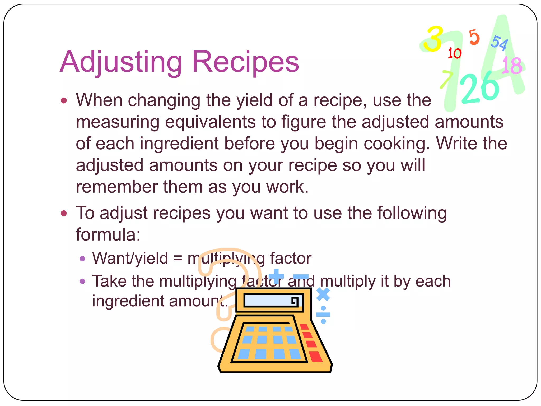 Reading and using a recipe | PPTX