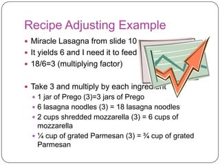 Reading and using a recipe | PPTX