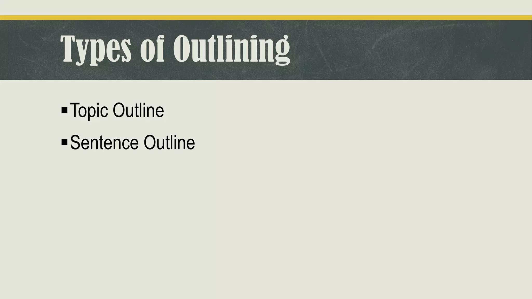 Reading and Writing - Outlining | PDF