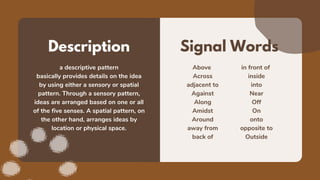 Reading and Writing - Pattern of Development (Narration & Description).pptx