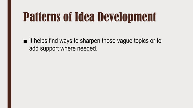 Reading and Writing - Patterns of Idea Development | PDF