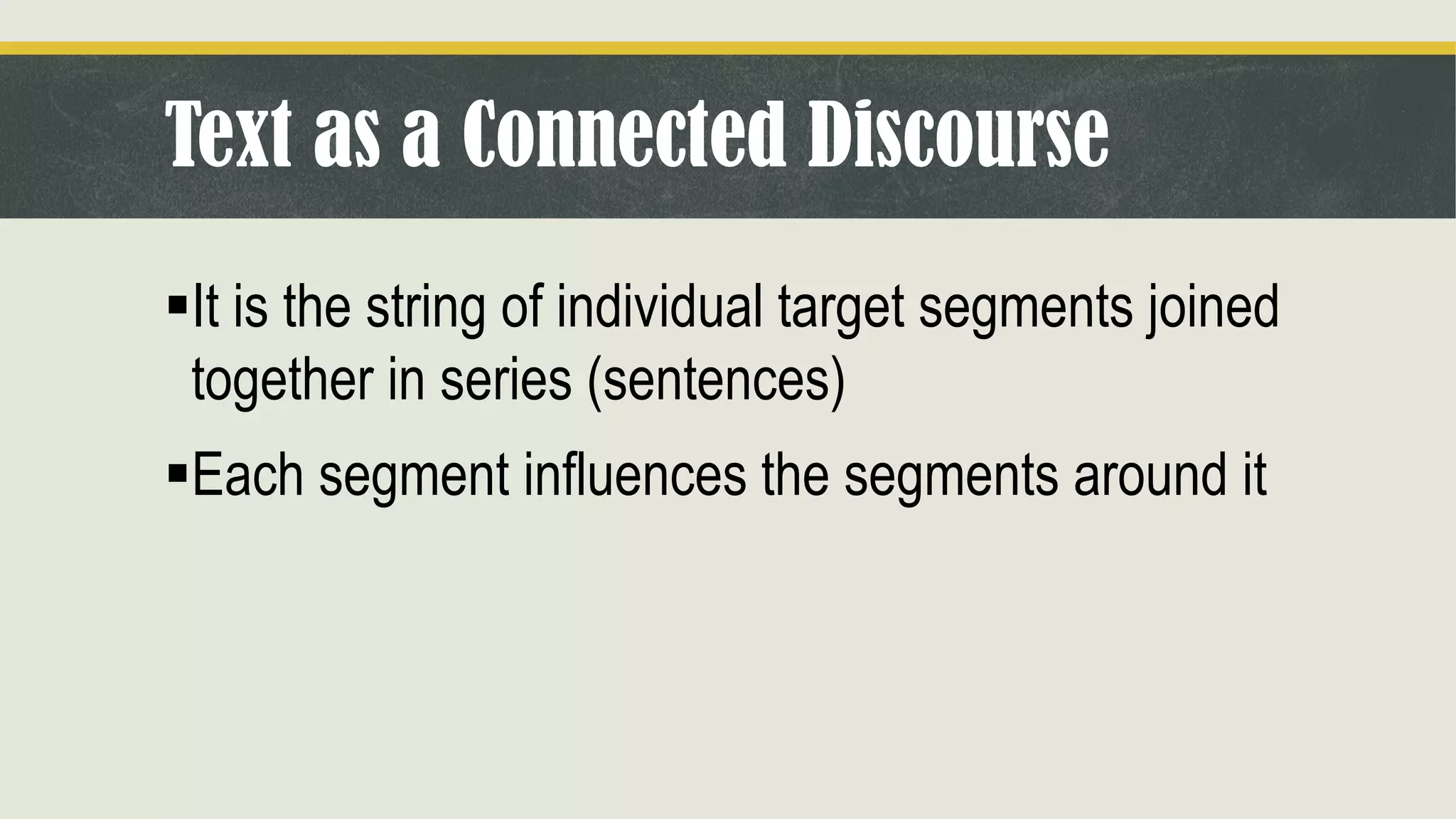 Reading and Writing - Text as a Connected Discourse | PDF