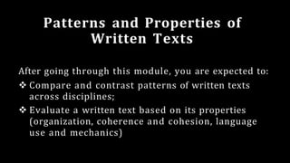 Reading and Writing 11 - Lesson 1 - Module 1.pptx