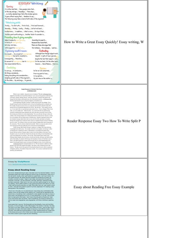 Reading And Writing Essay | PDF