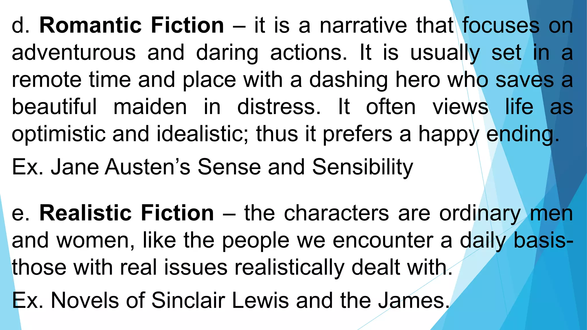 Reading and writing fiction | PPTX