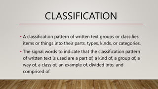 READING AND WRITING LESSON 1.pptx all about the different pattern development | PPT