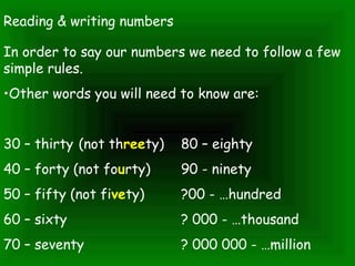 Reading and writing_numbers | PPT