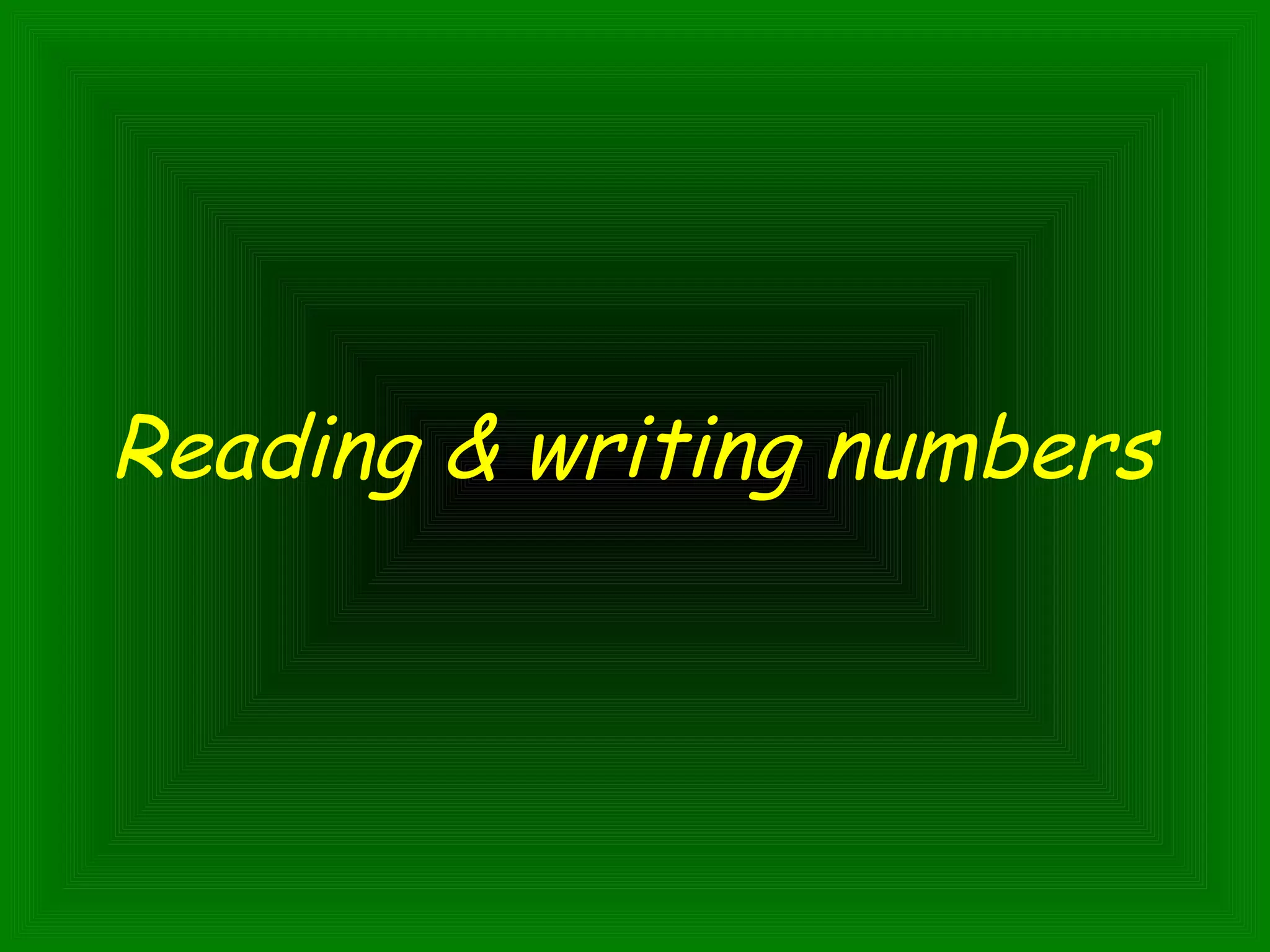 Reading and writing_numbers | PPT