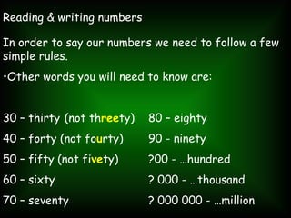 Reading_and_Writing_Numbers for grade 5 only | PPT