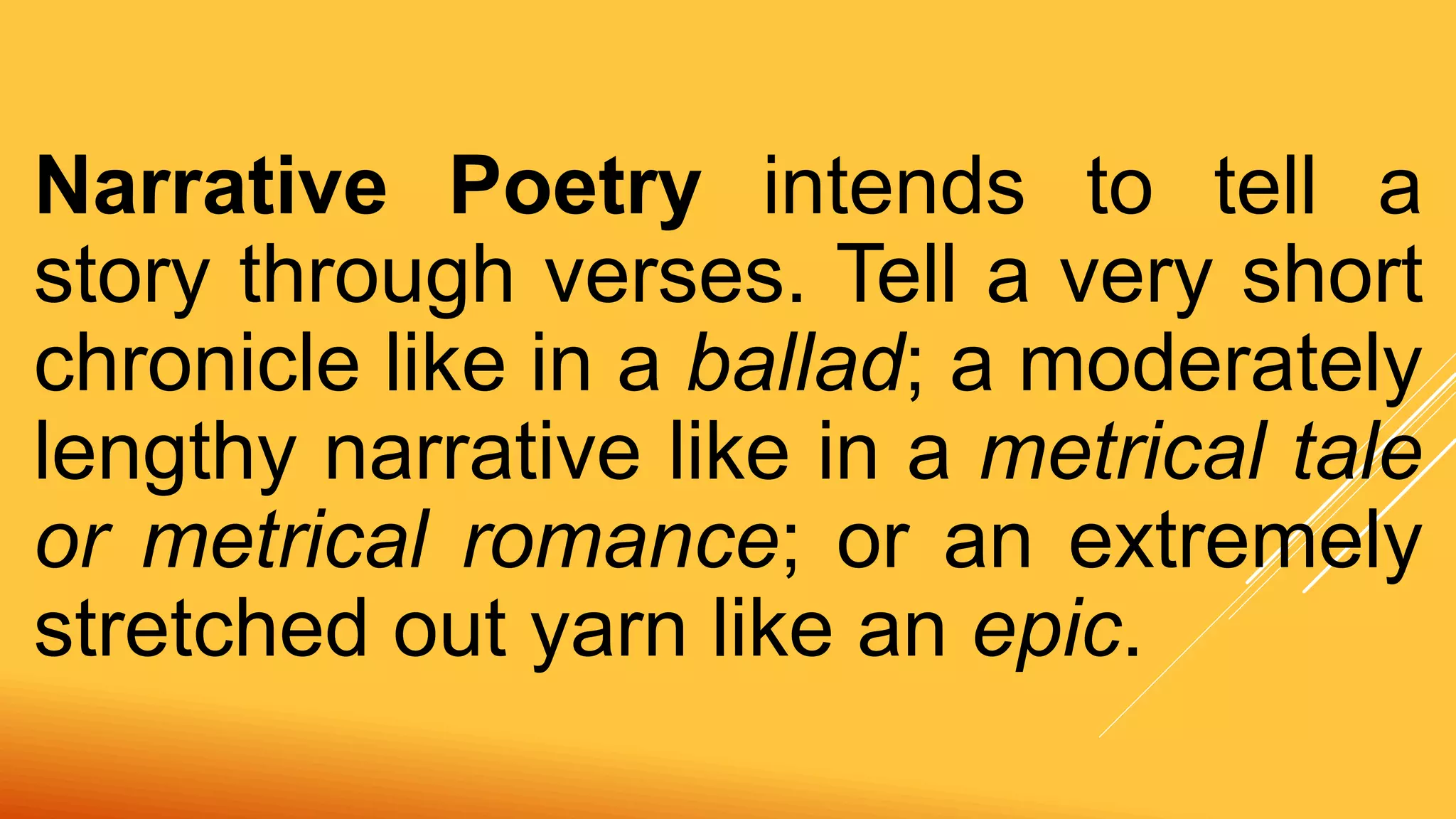 Reading and writing poetry | PPTX