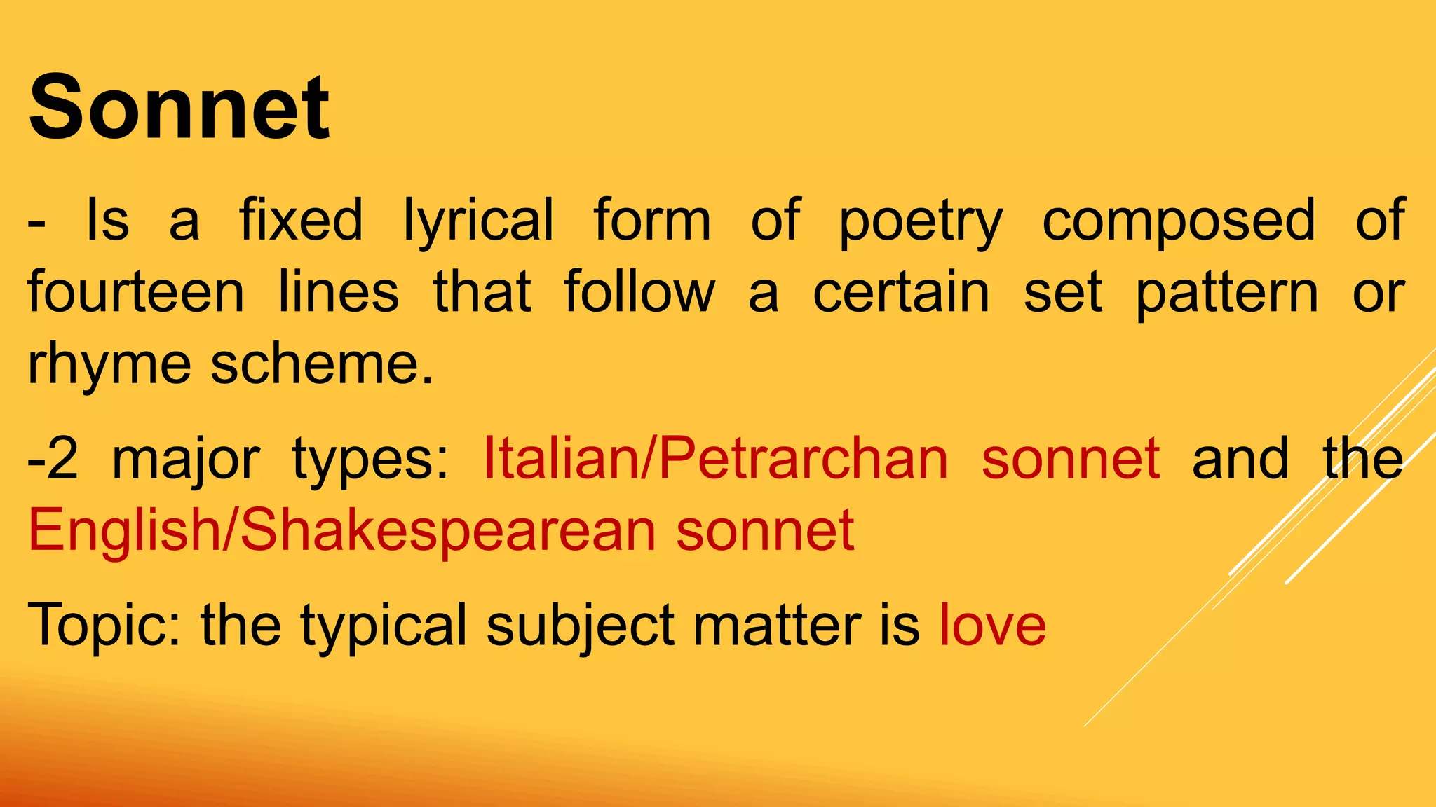 Reading and writing poetry | PPTX