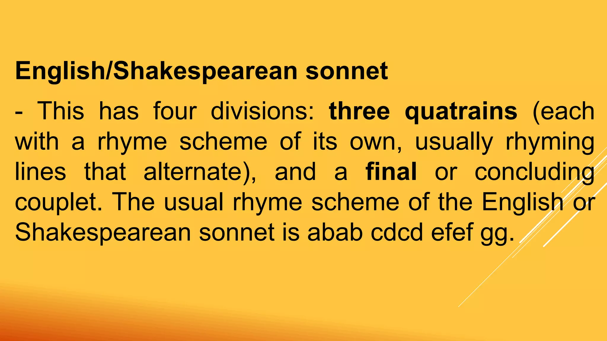 Reading and writing poetry | PPTX