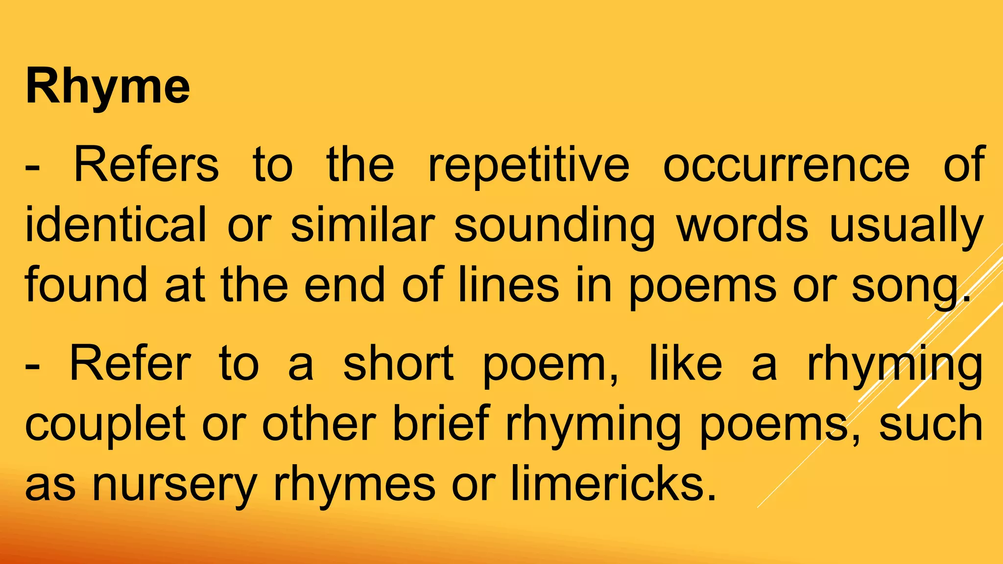 Reading and writing poetry | PPTX