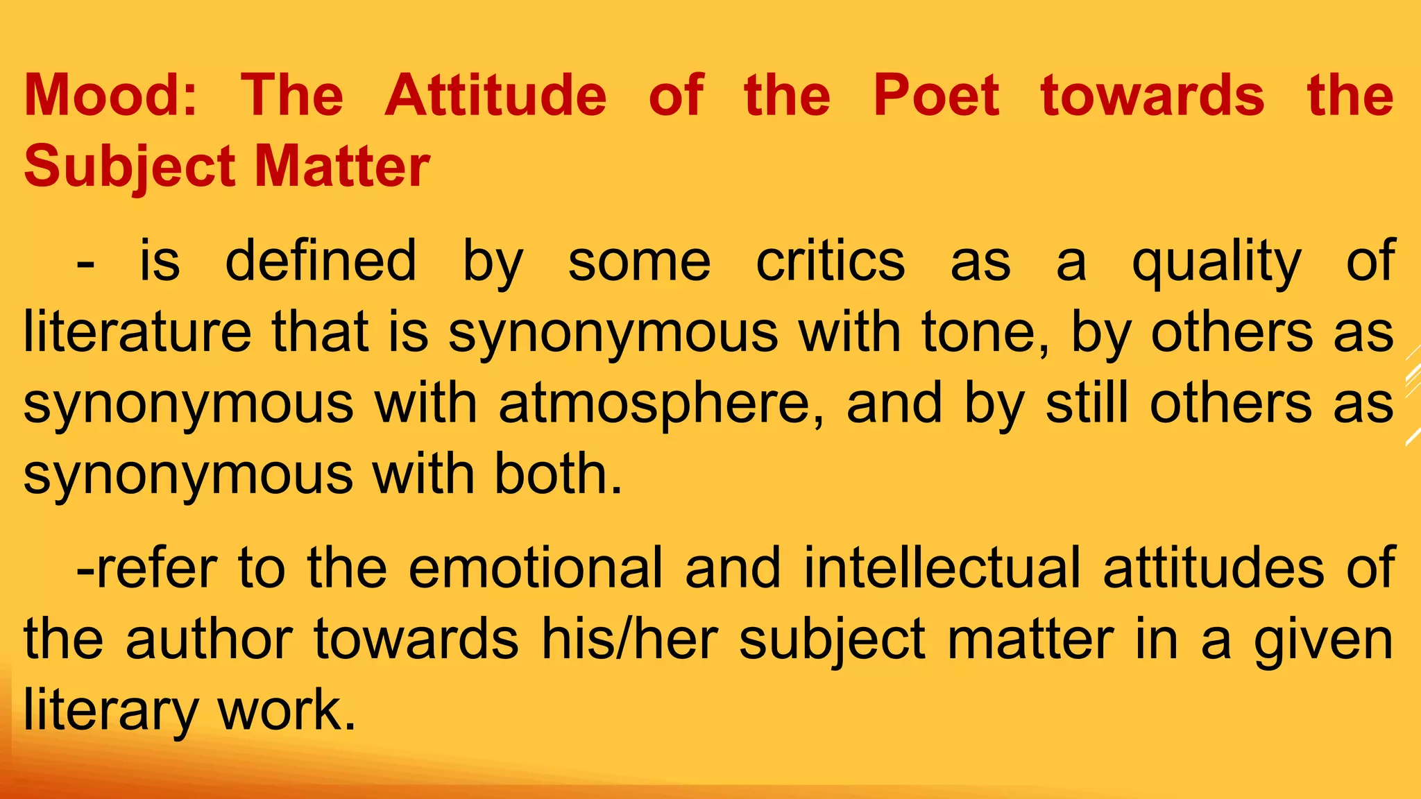 Reading and writing poetry | PPTX