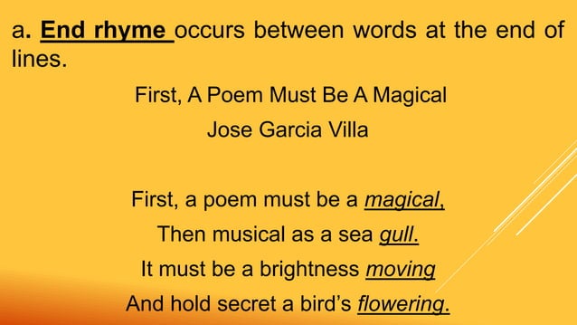 Reading and writing poetry | PPTX