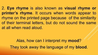 Reading and writing poetry | PPTX