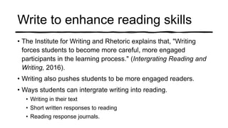 Reading and writing presentation | PPTX