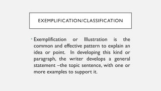 patterns of development in writing across discipline | PPTX