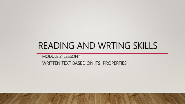 Reading and Writing Skills Module 2 Lesson 1 and 2.pptx