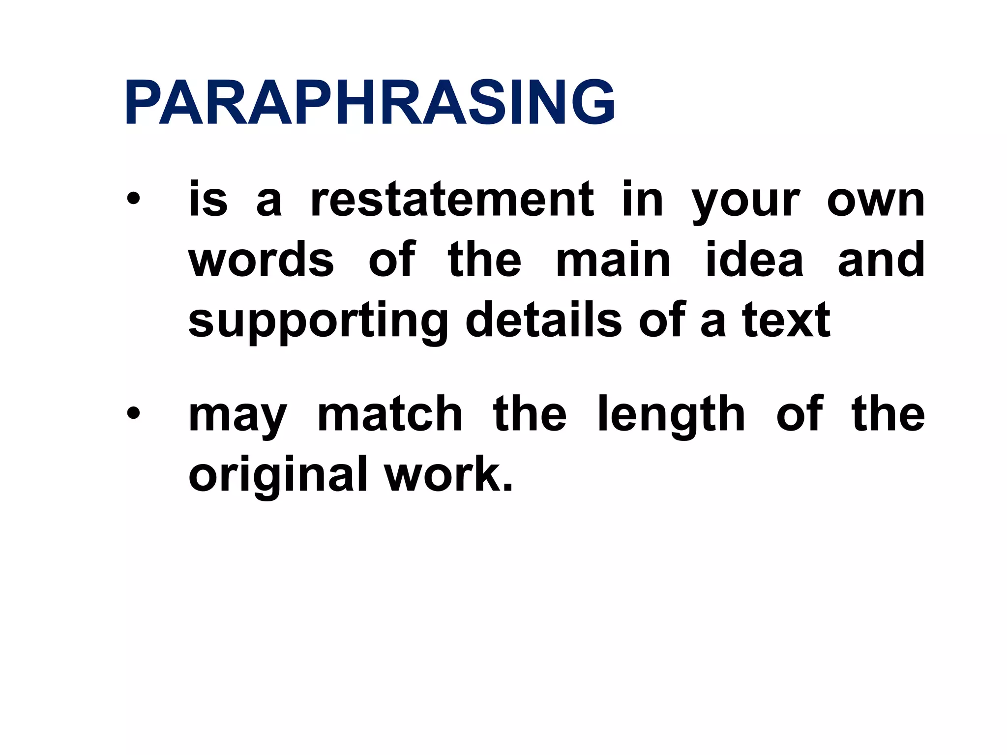 Plagiarism: Effective Note-Taking | PPTX