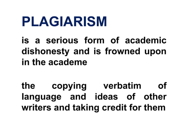 Plagiarism: Effective Note-Taking | PPTX