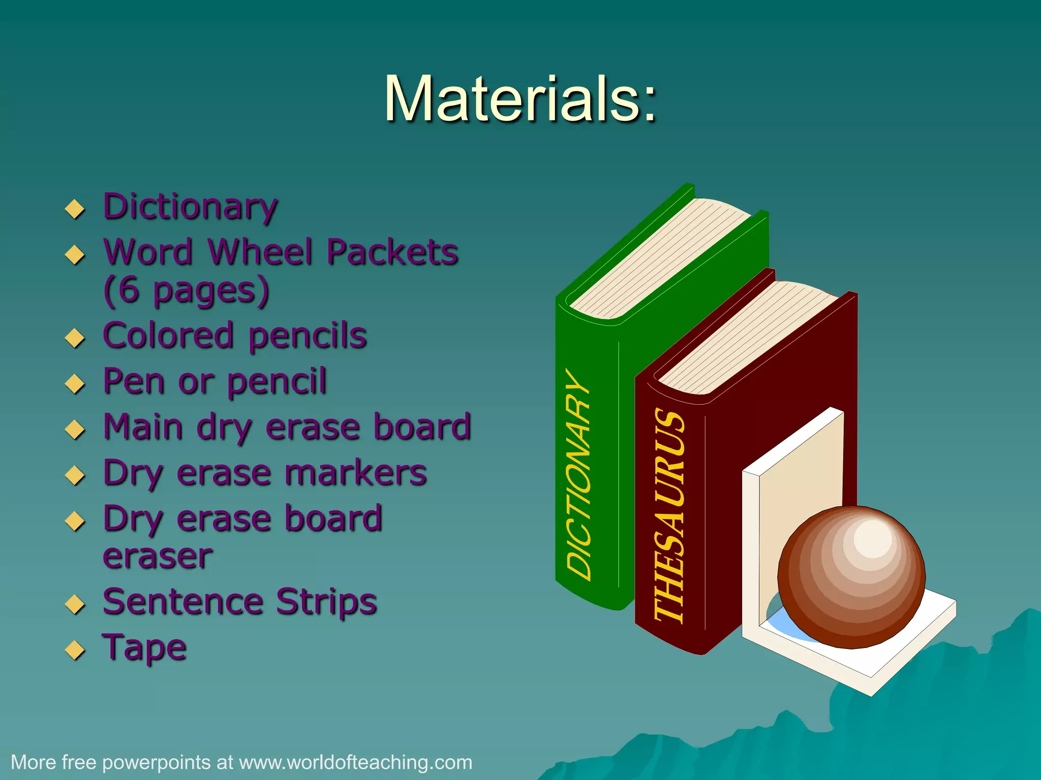 Reading and writing vocabulary through word study and word reference ...