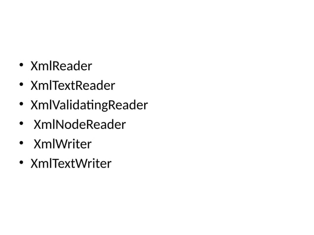 Reading and writing with XML in visual programming.pptx Reading and writing with XML in visual programming.pptx