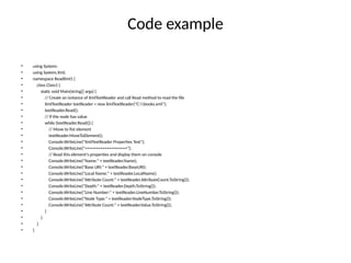 Reading and writing with XML in visual programming.pptx