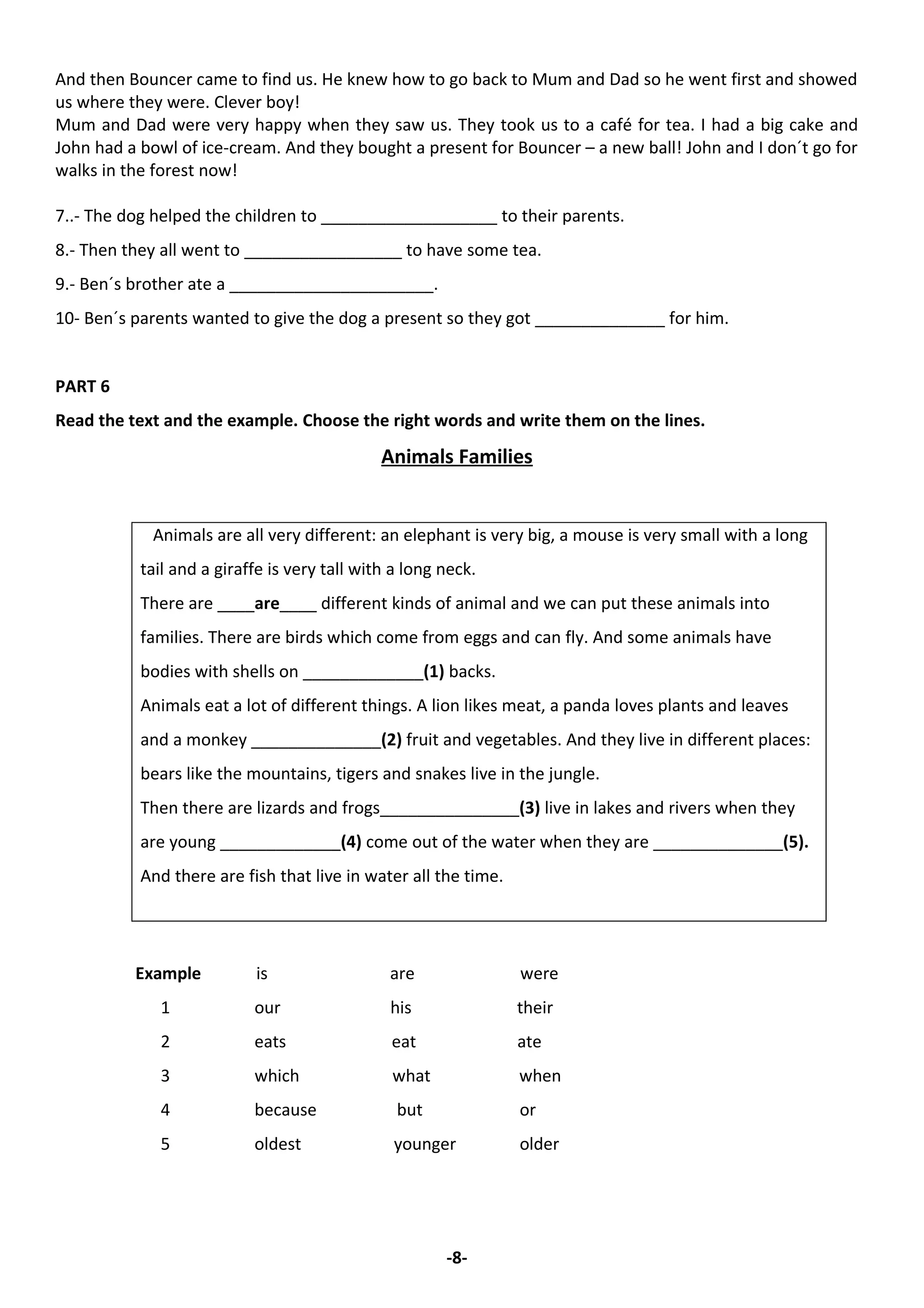 Reading and writting for the exam | DOC