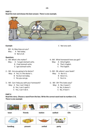 Reading and writting for the exam | PDF