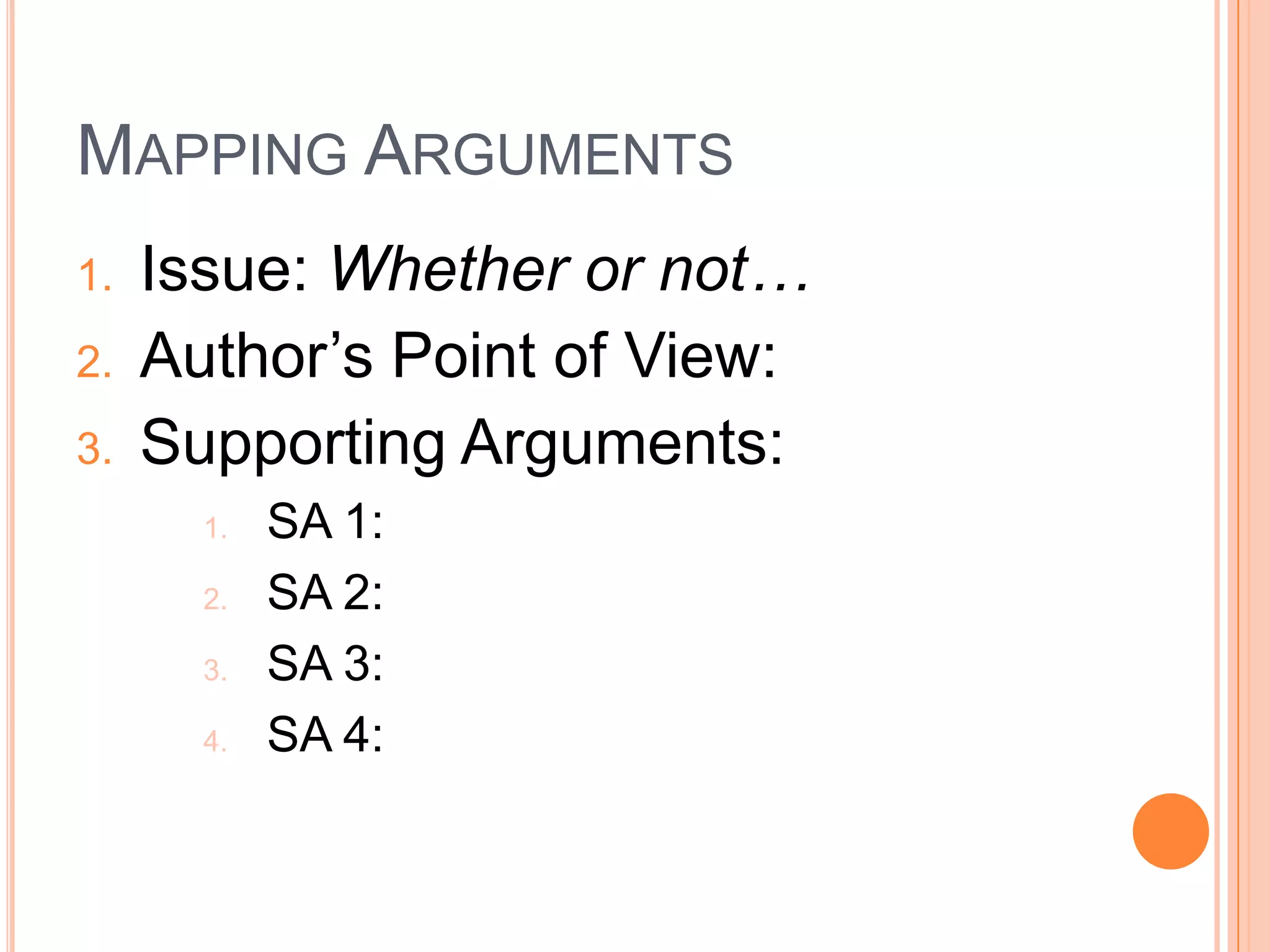 Reading argumentation | PPTX
