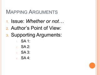 Reading argumentation | PPTX
