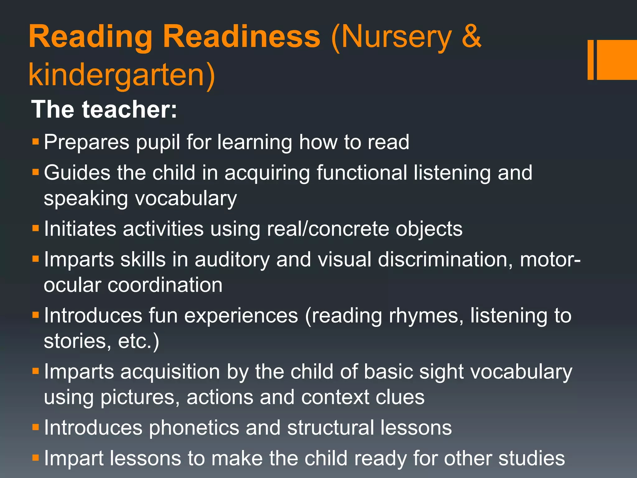Reading As A Developmental Process Developmental Reading Pptx