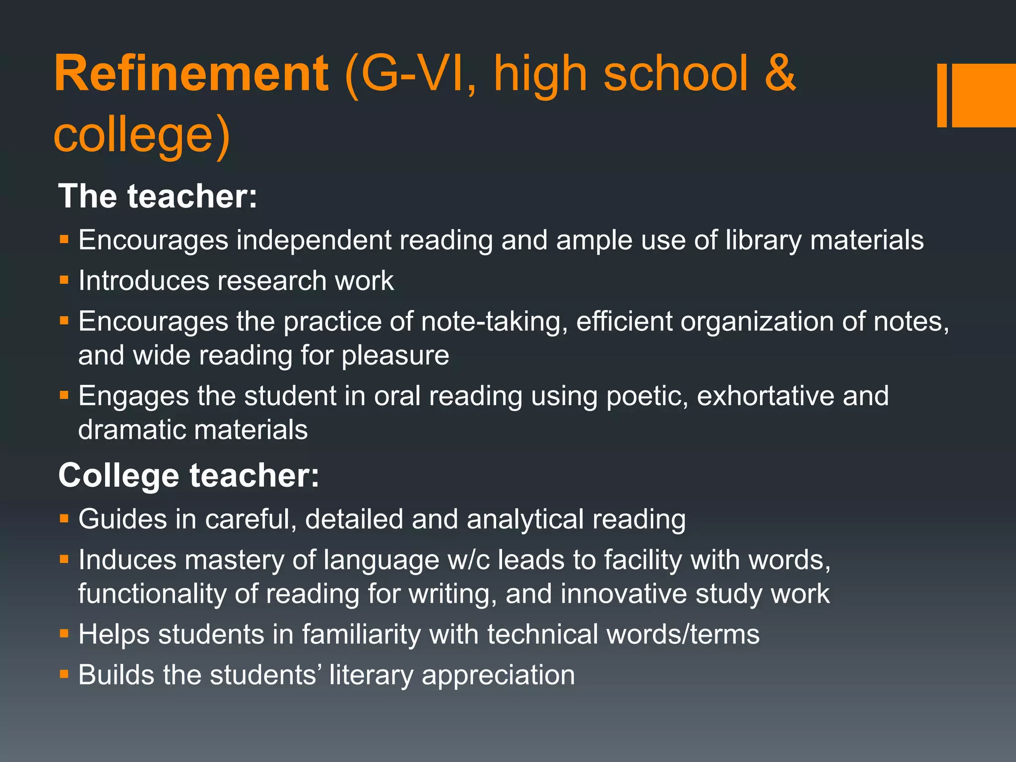 Reading as a developmental process Developmental reading | PPTX