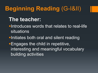 Reading as a developmental process Developmental reading | PPTX