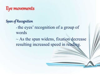 Reading as a physiological process | PPTX