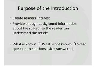 Reading A Scientific Journal Article | PDF | Publishing Industry ...