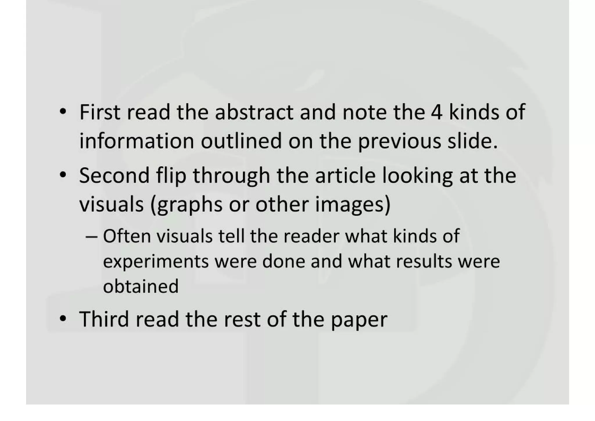 Reading A Scientific Journal Article | PDF