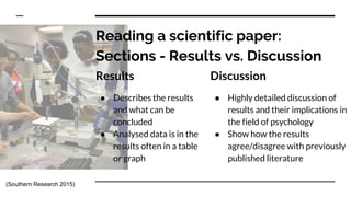 Reading a scientific paper | PPT