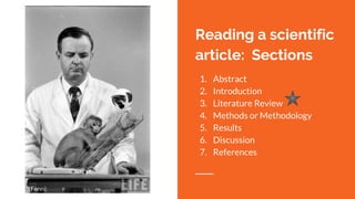 Reading a scientific paper | PPT
