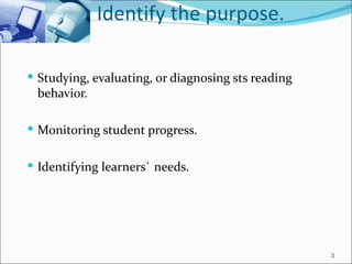 Reading assessment | PPT