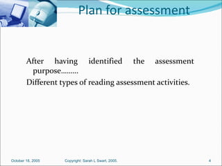 Reading assessment | PPT