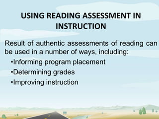 Reading Assessment_Language Assessment - By Sheila Chei | PPT