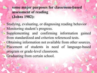 Reading assessment | PPTX
