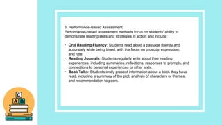 Reading assessment PPT to assess the students' reading achievement | PPTX