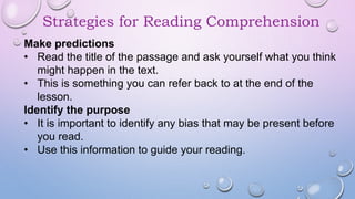 Reading Assessment | PPTX