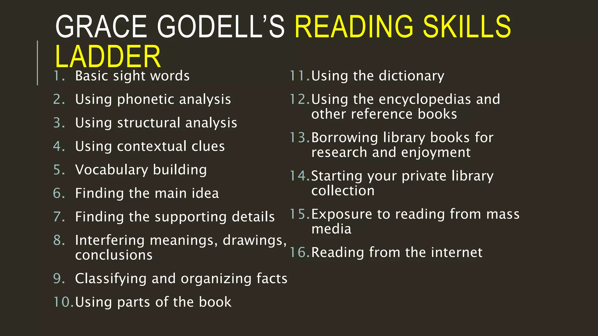 Reading as skill | PPTX