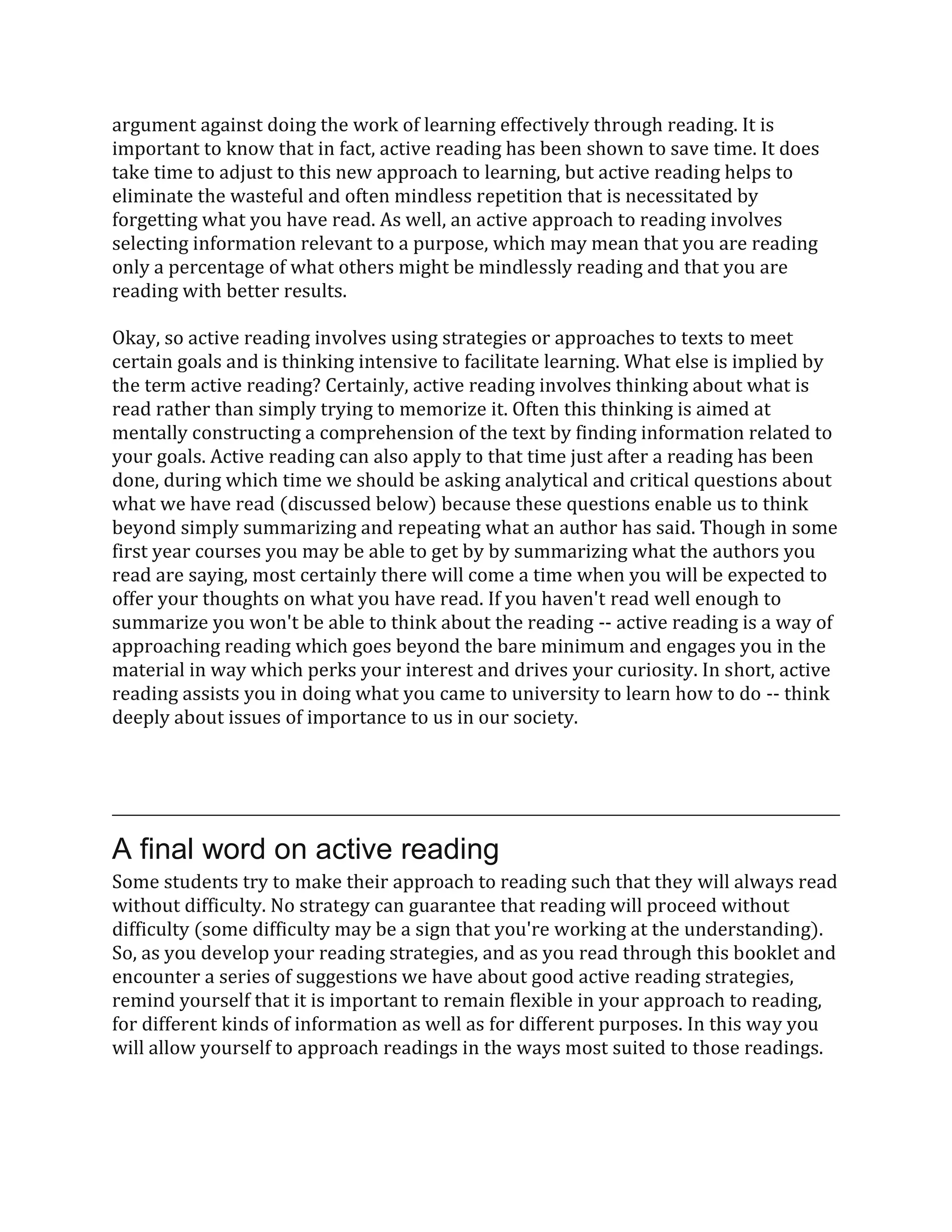 Short Reading Text | DOCX