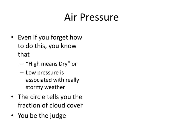 Reading a weather map slideshare | PPTX