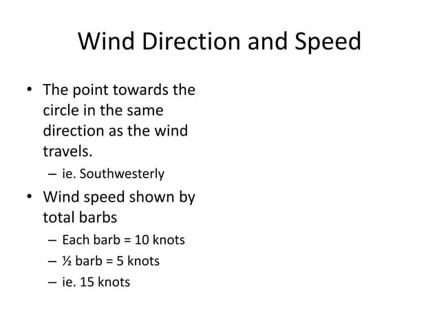 Reading a weather map slideshare | PPTX